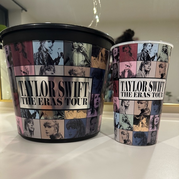 Taylor Swift | Other | Taylor Swift Amc Cup And Popcorn Tin Eras Tour ...